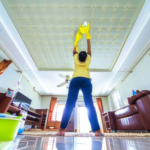 How to clean stretch ceiling?
